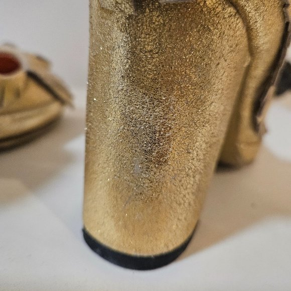 Irregular Choice | Shoes | Irregular Choice Gold Fringe Loafer Style ...